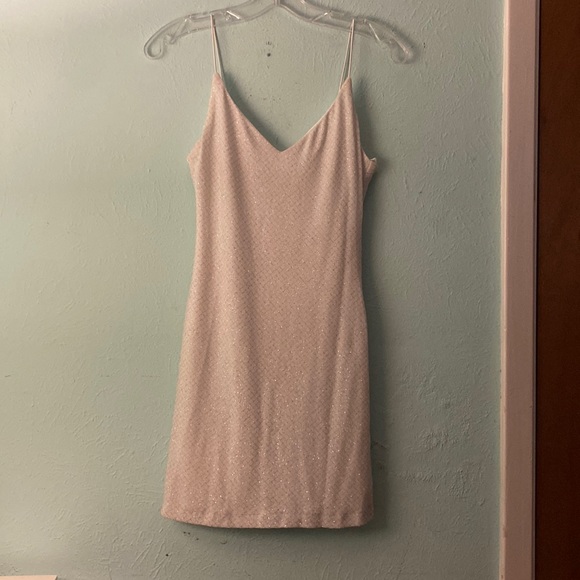 B Darlin | Dresses | Bungee Spaghetti Strap Glittered Pattern Slinky ...